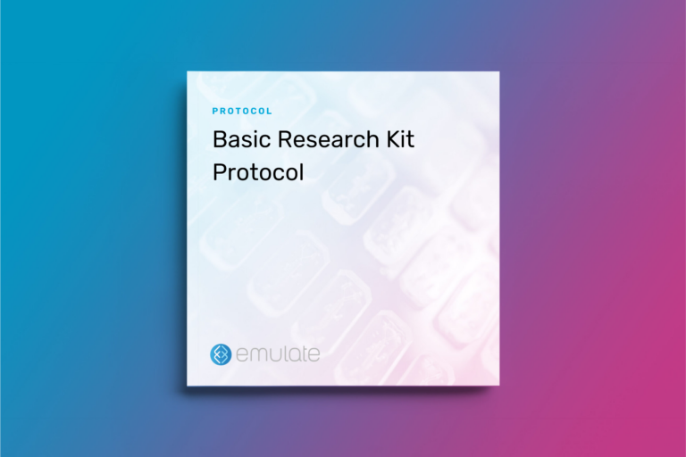 Chip-S1 Basic Research Kit Protocol | Emulate