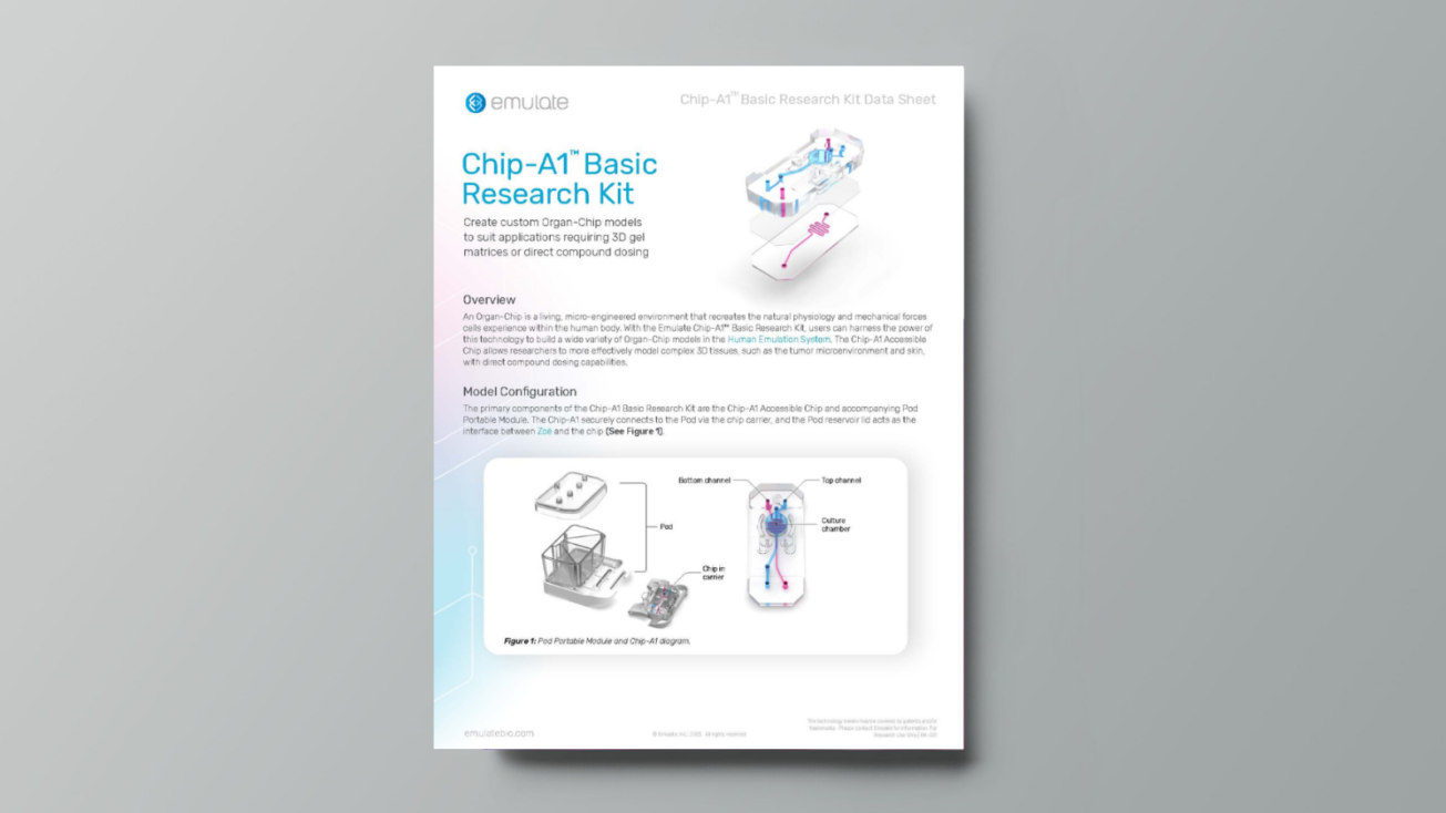 Chip-A1 Basic Research Kit Data Sheet | Emulate